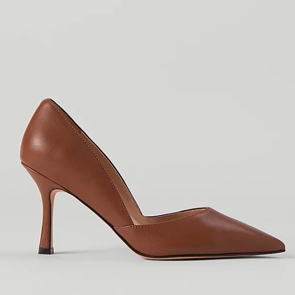 Ann Taylor | Shoes | Ann Taylor Classic Elegant Brown Leather Pointy ...
